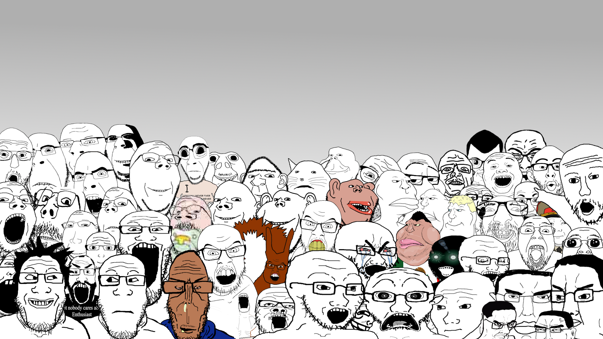 SoyBooru - Post 142962: amerimutt angry animal baby bald black_skin blond brown_skin cat closed ...